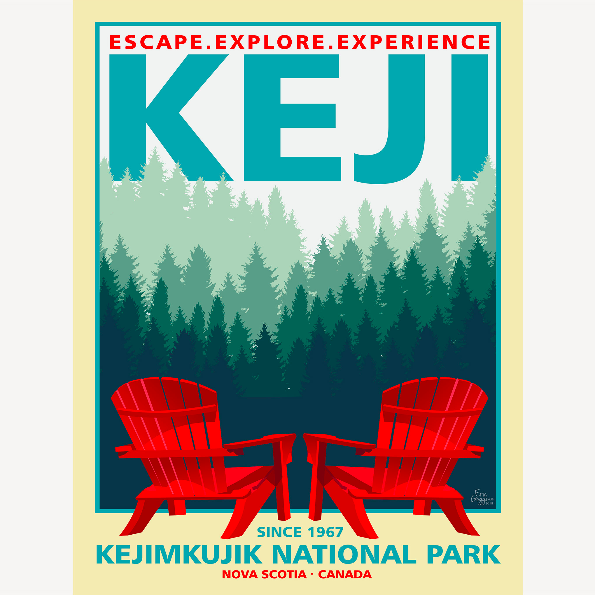 Keji Red Chairs – Destination Art
